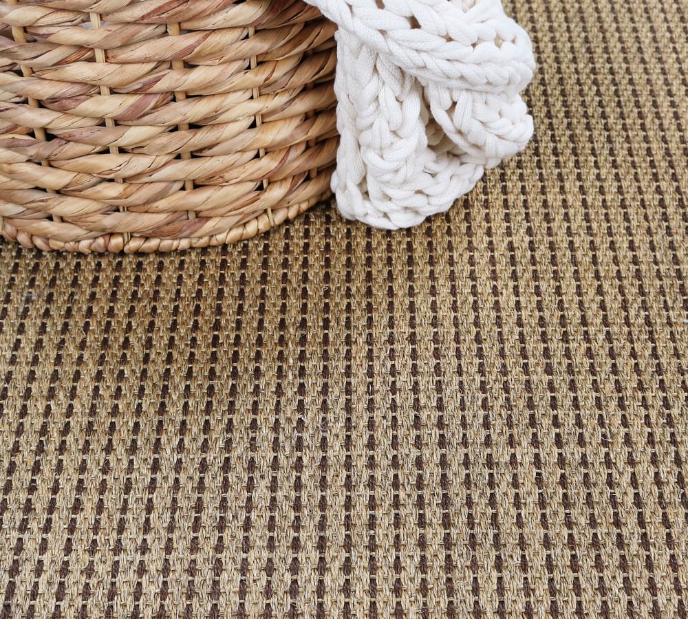 Custom Petite Striped Sisal Rug | Pottery Barn