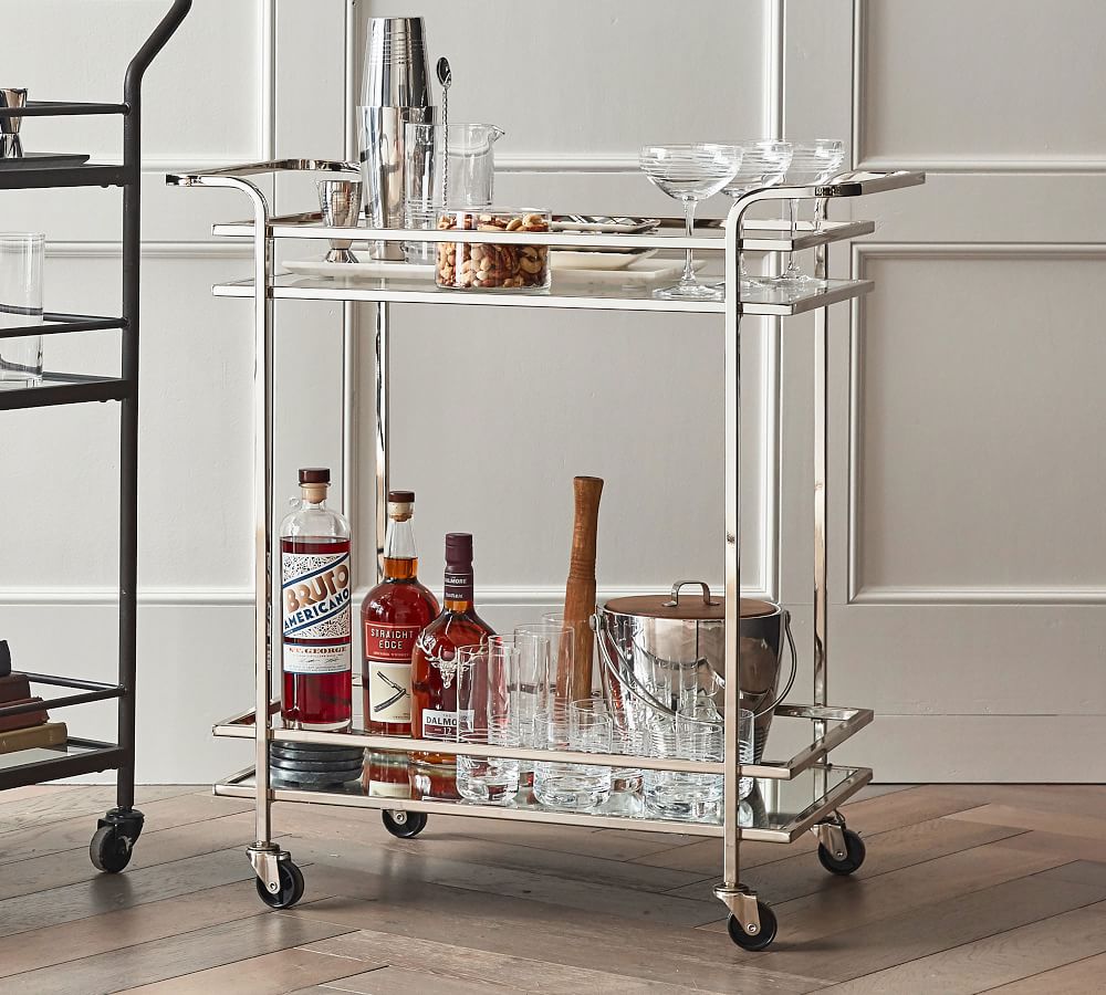 Skylar Metal Bar Cart | Pottery Barn