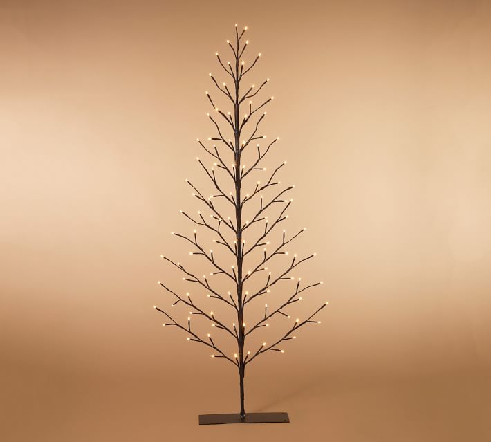 Light Up Brown 2D Tree | Pottery Barn