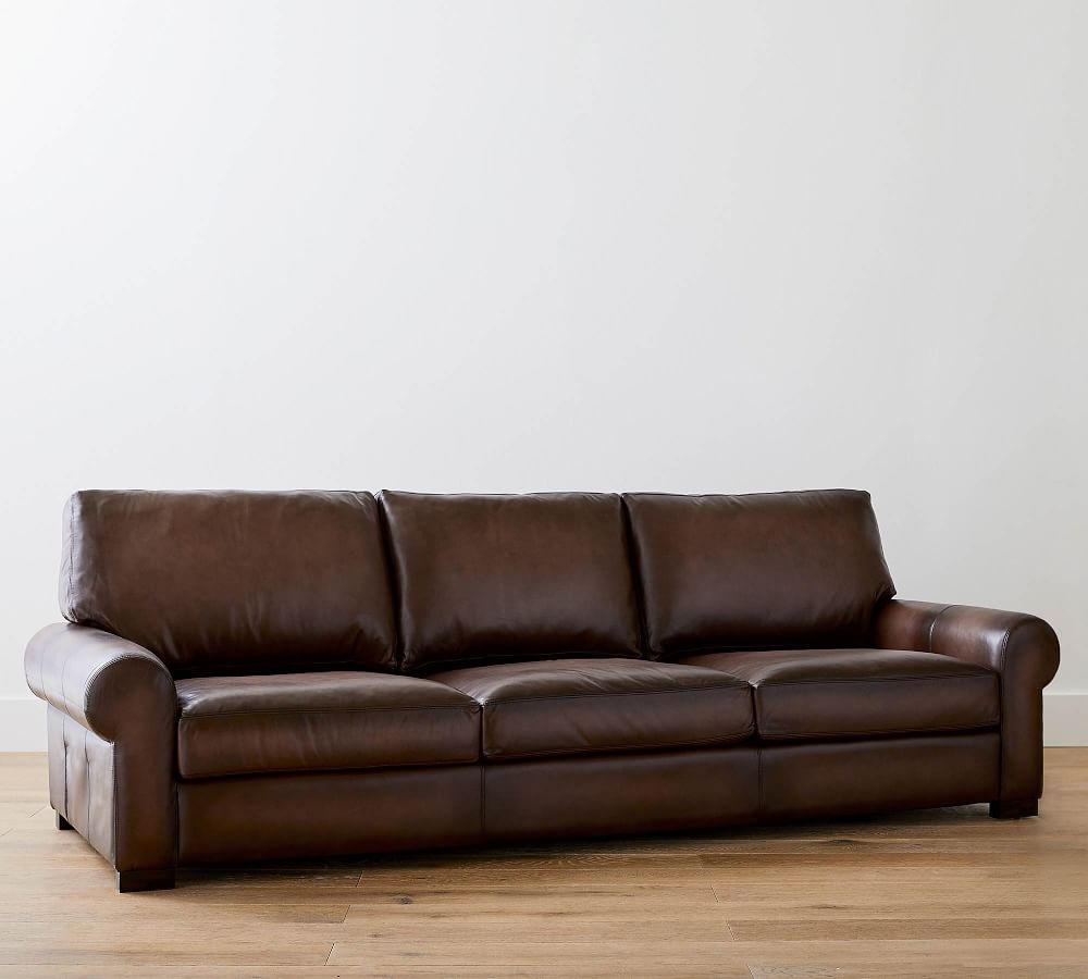 Turner Roll Arm Leather Sofa | Pottery Barn