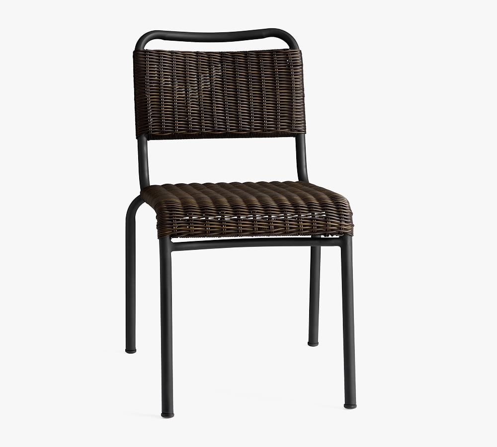 Tulum All-Weather Wicker Stackable Patio Dining Chair | Pottery Barn