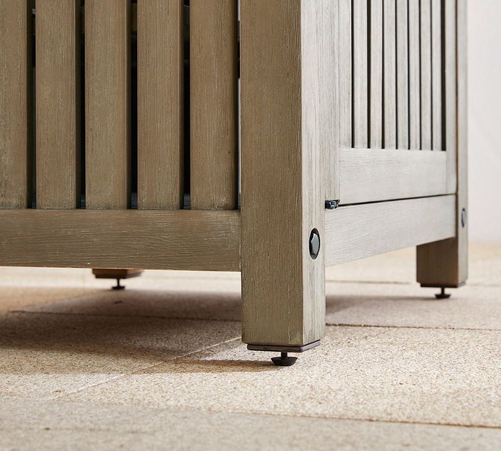 Abbott Outdoor Kitchen FSC® Acacia Two-Drawer & Single-Door Cabinet ...