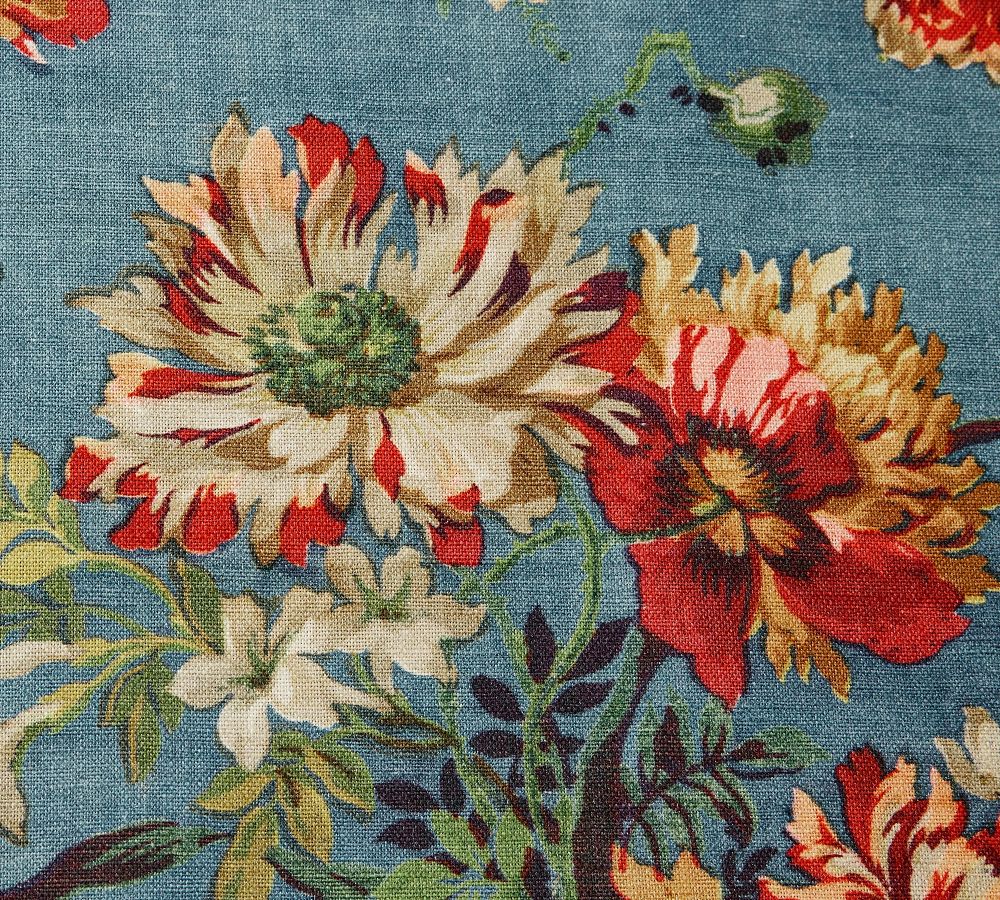 Meadow Floral Print Organic Cotton Table Runner | Pottery Barn