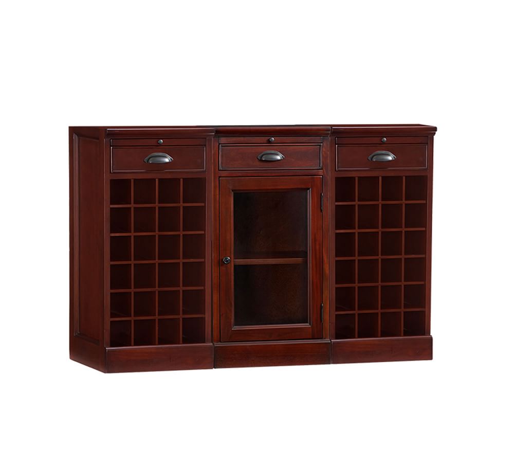Modular Bar 54” Buffet With Double Wine Grid | Pottery Barn
