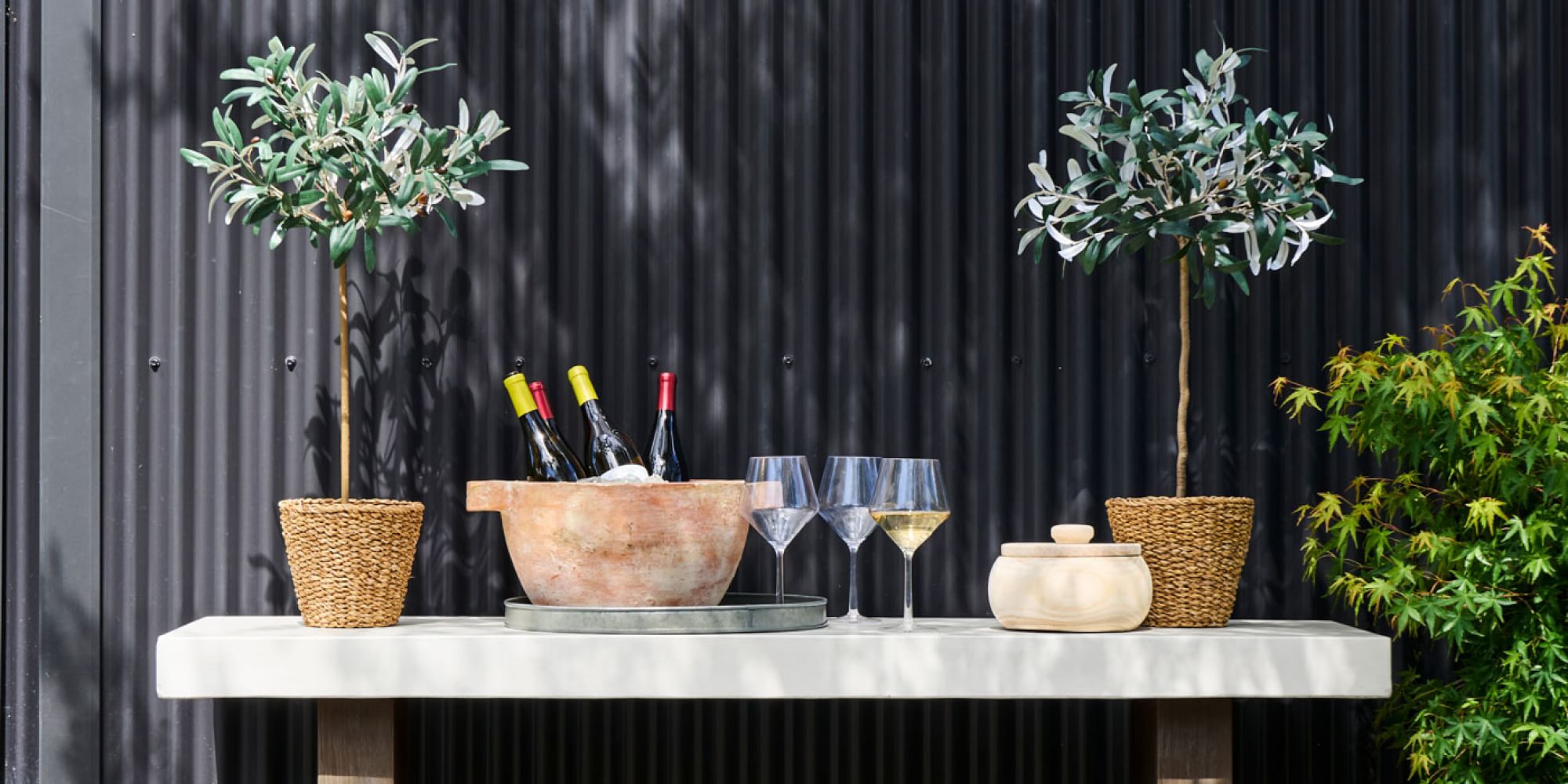 Faux Tall Olive Topiary | Pottery Barn