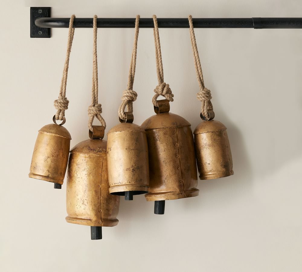 Handcrafted Brass Bells Wall Art | Pottery Barn