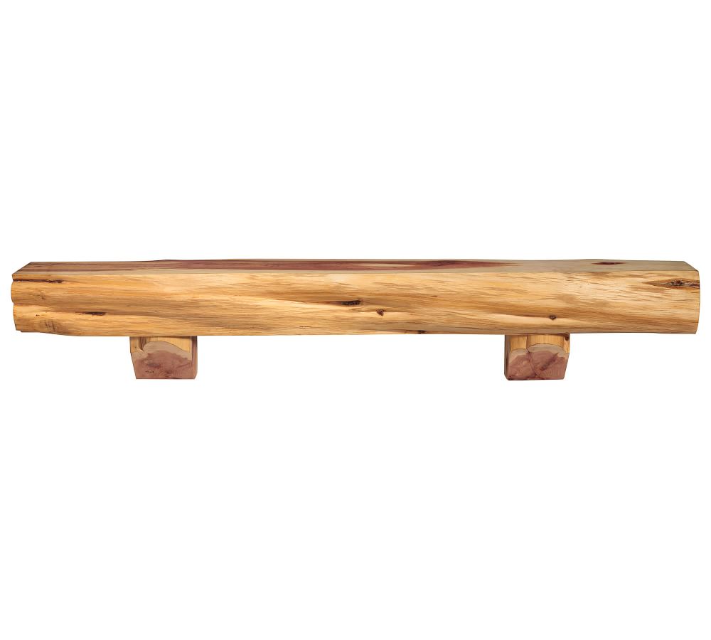 Solid Cedar Fireplace Mantel | Pottery Barn