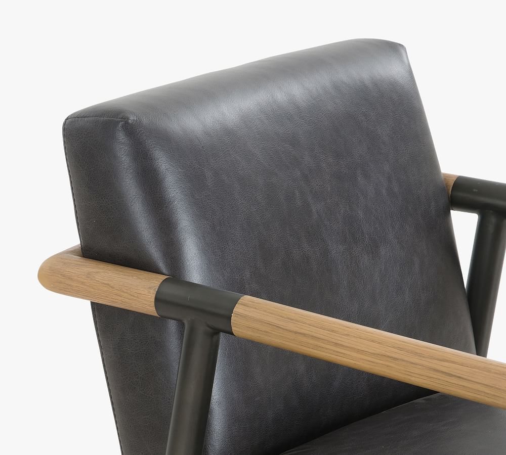 Russell Leather Bar & Counter Stools | Pottery Barn