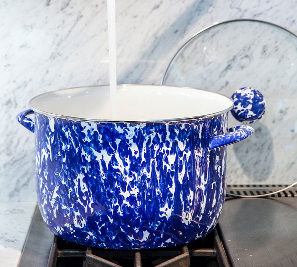 Golden Rabbit Enamel Stockpot | Pottery Barn