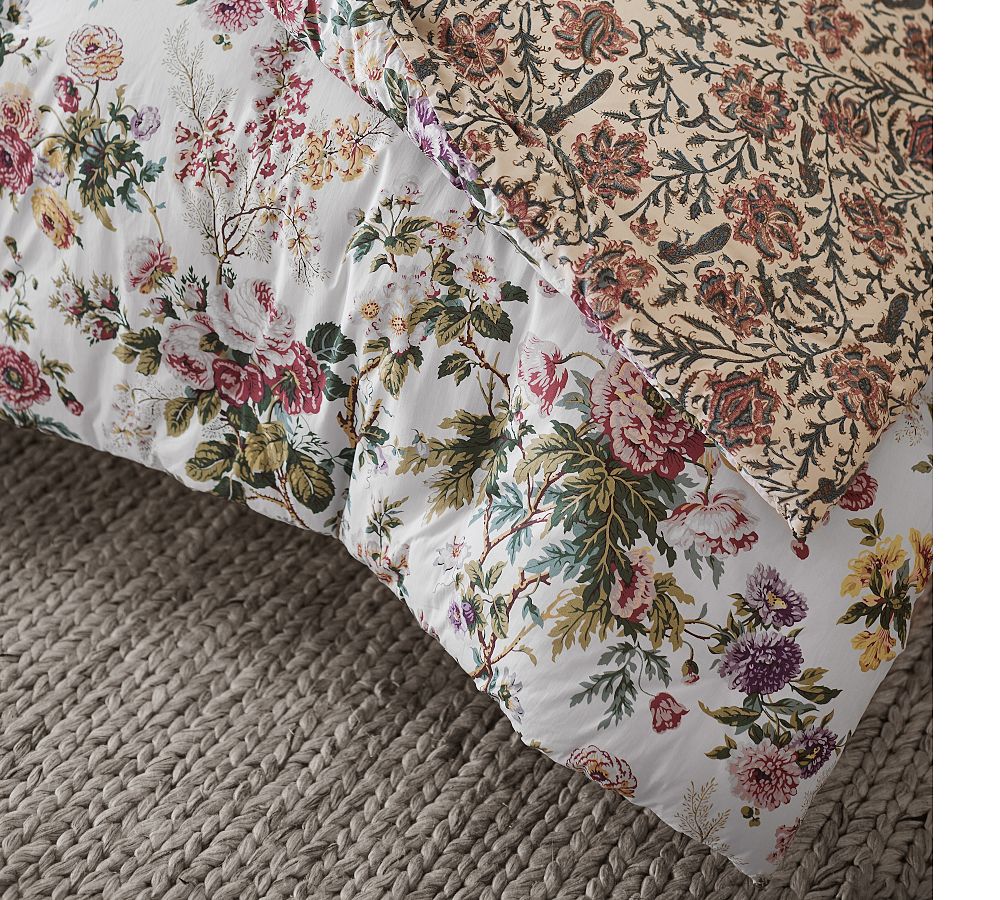 Eloise Garden Reversible Percale Comforter | Pottery Barn