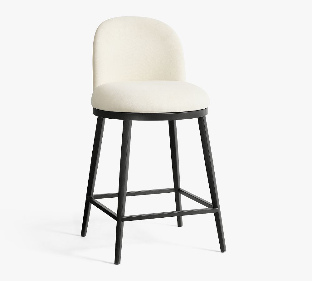 Emily Upholstered Counter Stool | Pottery Barn