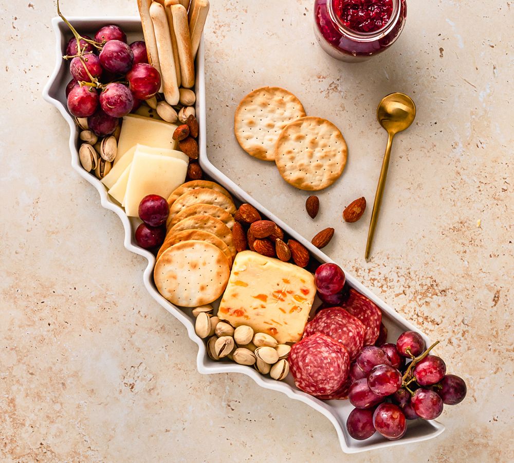 Lark Handmade Porcelain State Platter | Pottery Barn