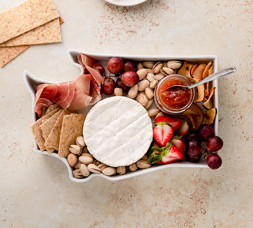 Lark Handmade Porcelain State Platter | Pottery Barn