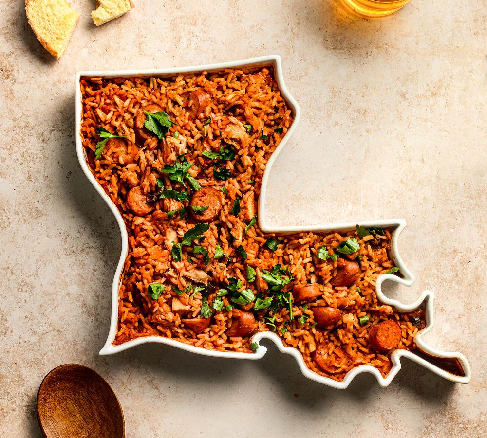 Lark Handmade Porcelain State Platter | Pottery Barn