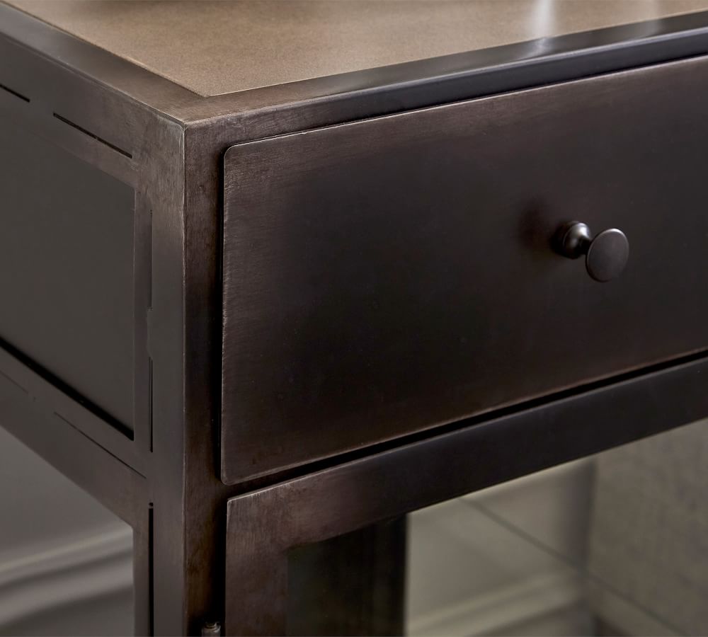 Flynn Metal Nightstand | Pottery Barn