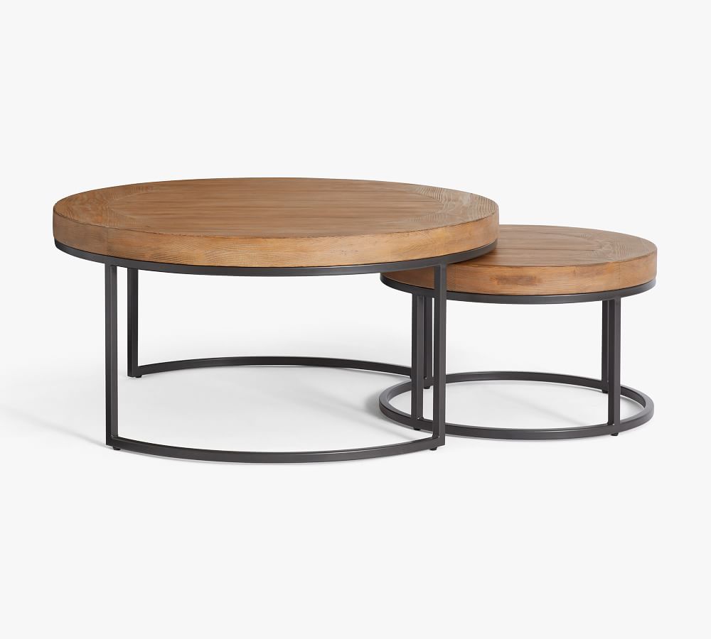 Malcolm Round Nesting Coffee Tables | Pottery Barn