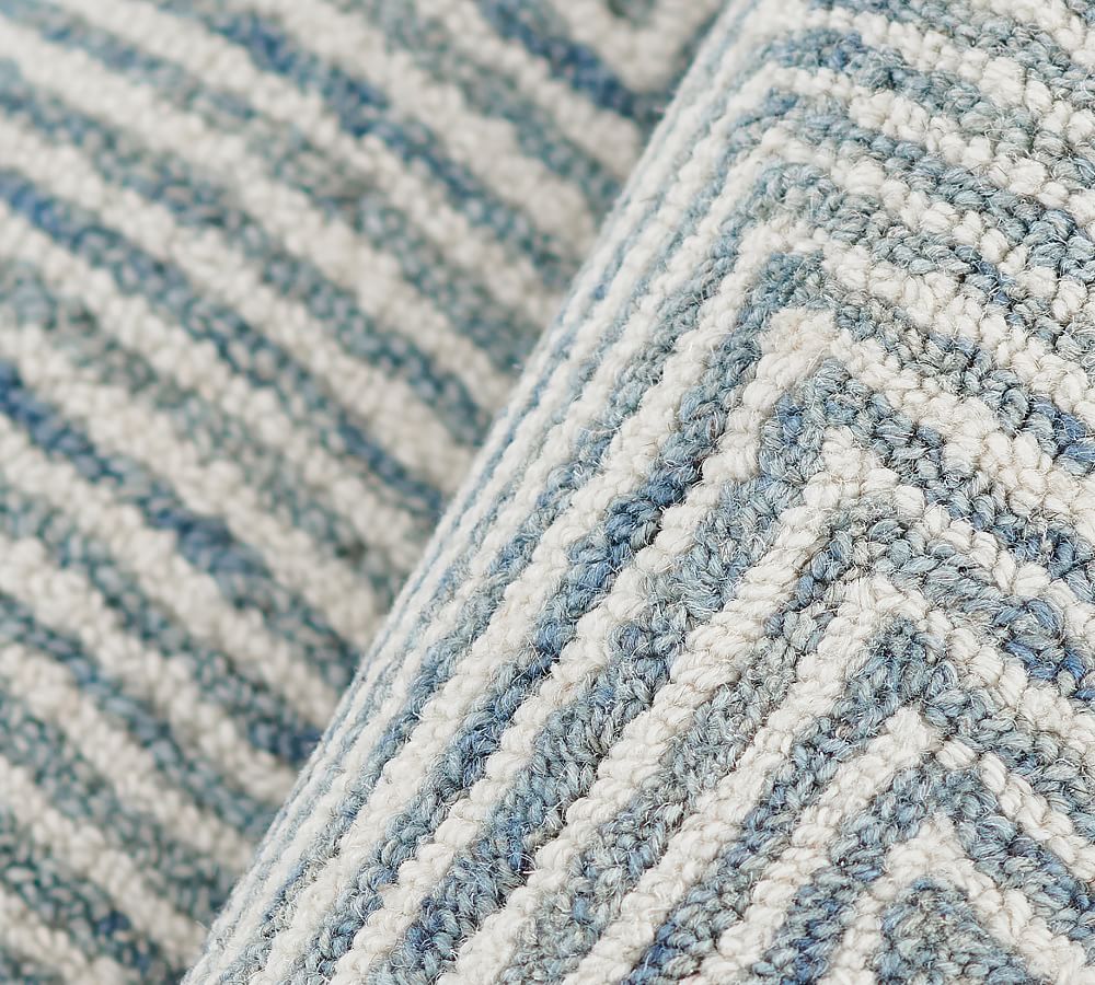 Iweala Handcrafted Chevron Rug | Pottery Barn