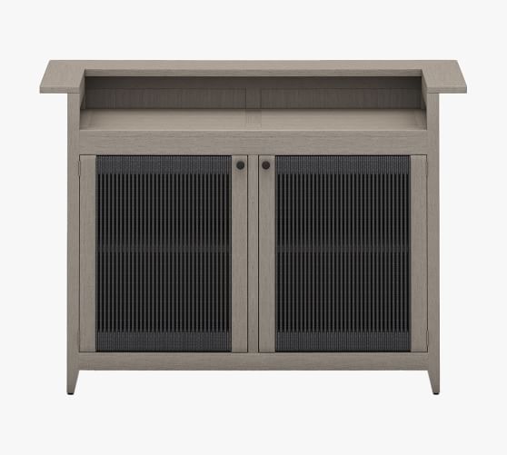 Punta Mita 59" FSC® Teak Bar Cabinet | Pottery Barn