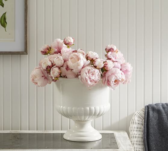 Silas Pedestal Clay Bowl | Pottery Barn