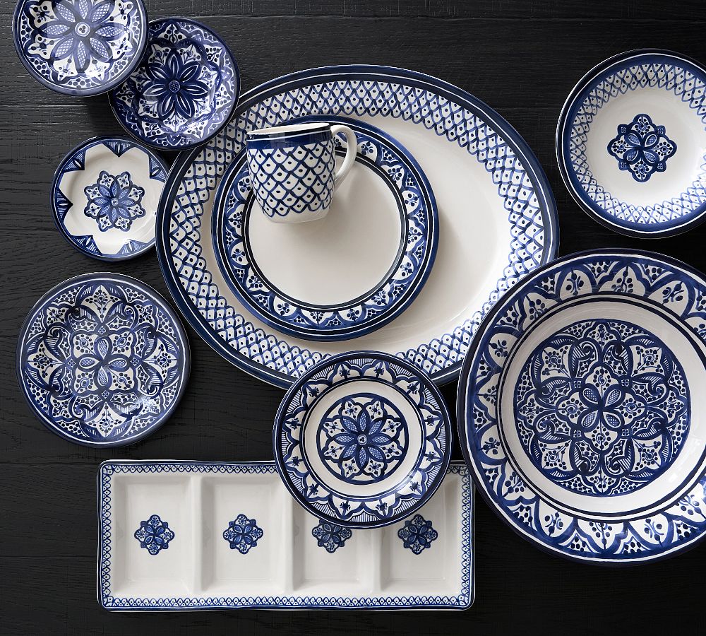 Medina Stoneware Dinner Plates - Set of 4 | Pottery Barn