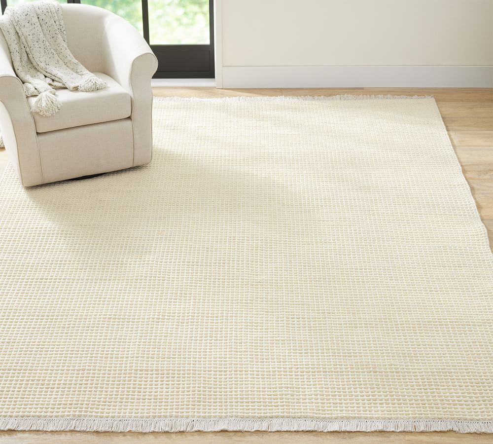 Cozy Waffle Eco-Friendly Performance Rug | Pottery Barn