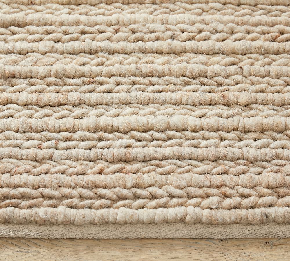 Chunky Braided Sweater Wool/Jute Rug | Pottery Barn