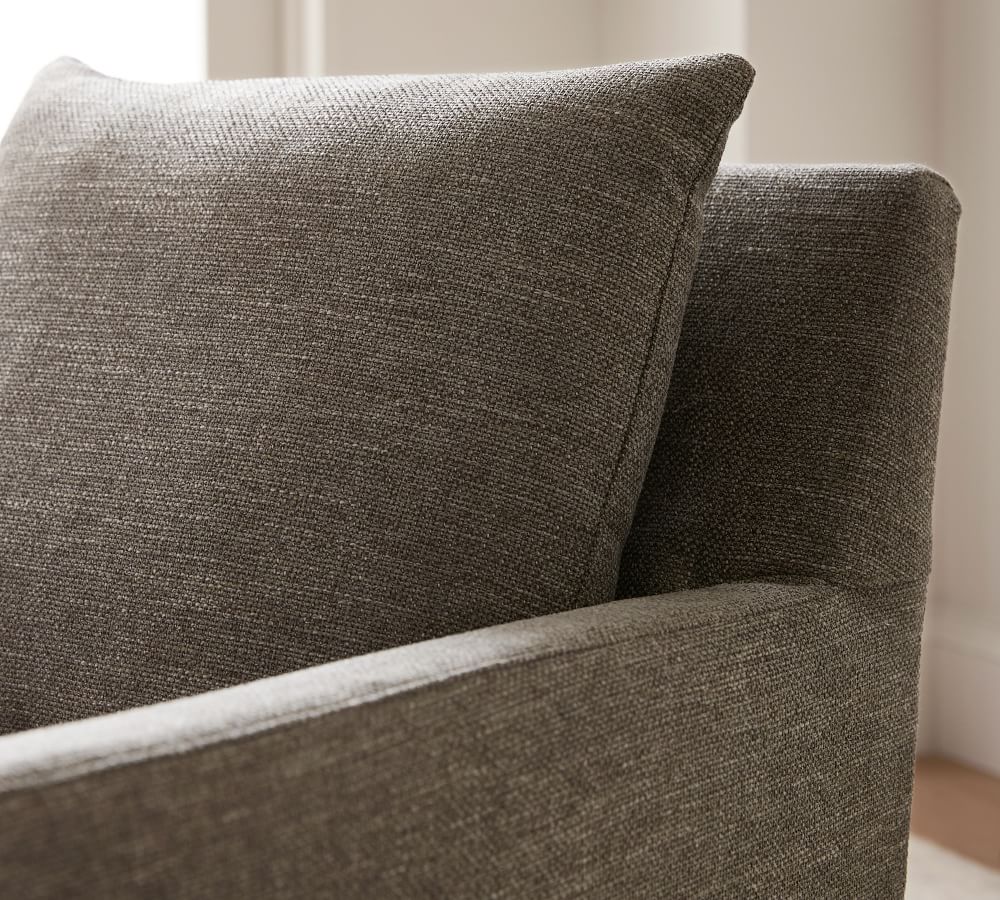 Ayden Square Arm Slipcovered Swivel Glider | Pottery Barn