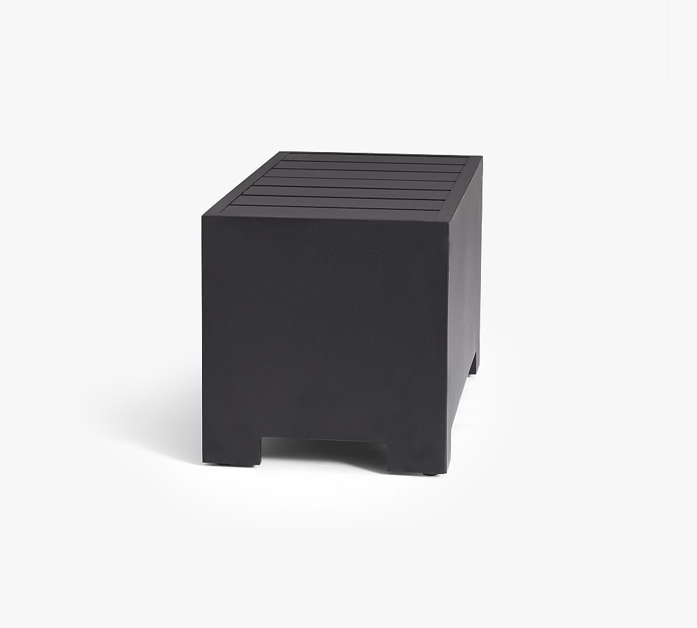 Malibu 33" Metal Platform Modular Outdoor Side Table | Pottery Barn