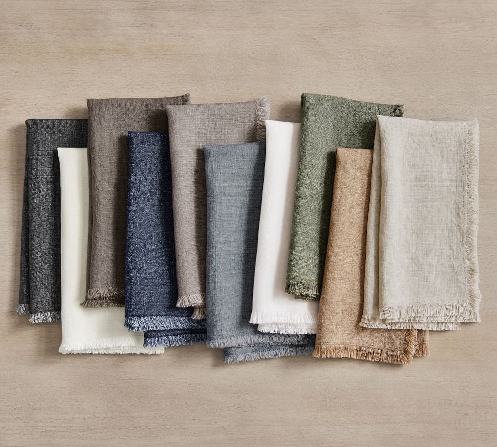 Frayed Oversized Linen Napkins Set Of 4 Pottery Barn Frayed Oversized Linen Napkins Set Of 4 Pottery Barn