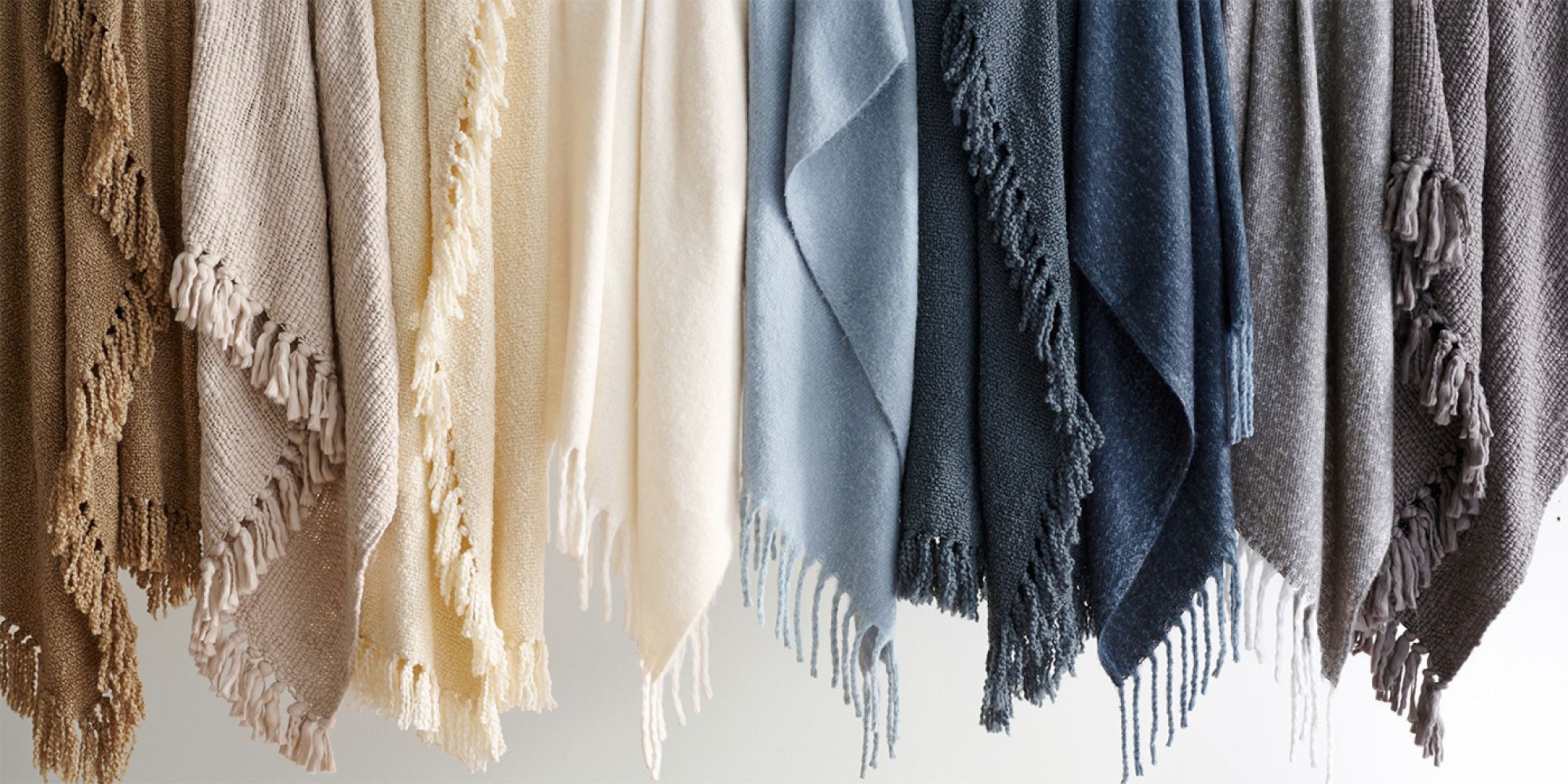Dreamy Handwoven Fringe Throw | Pottery Barn