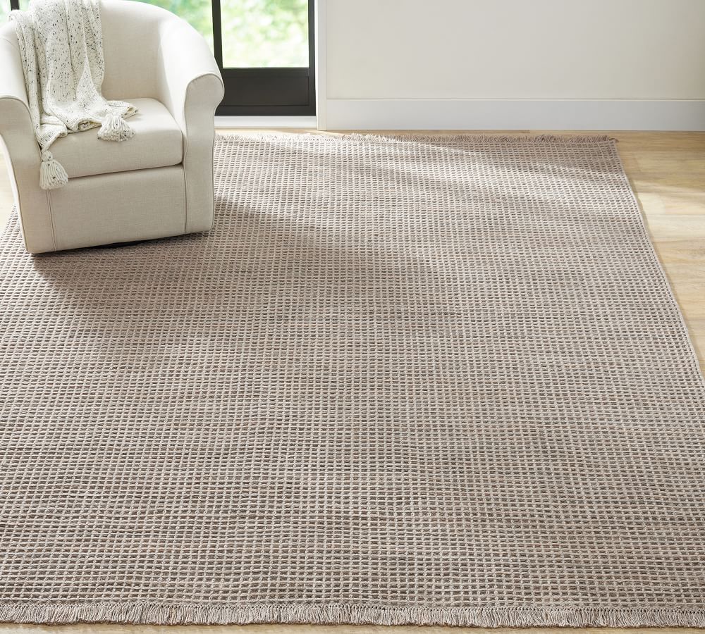 Cozy Waffle Eco-Friendly Performance Rug | Pottery Barn