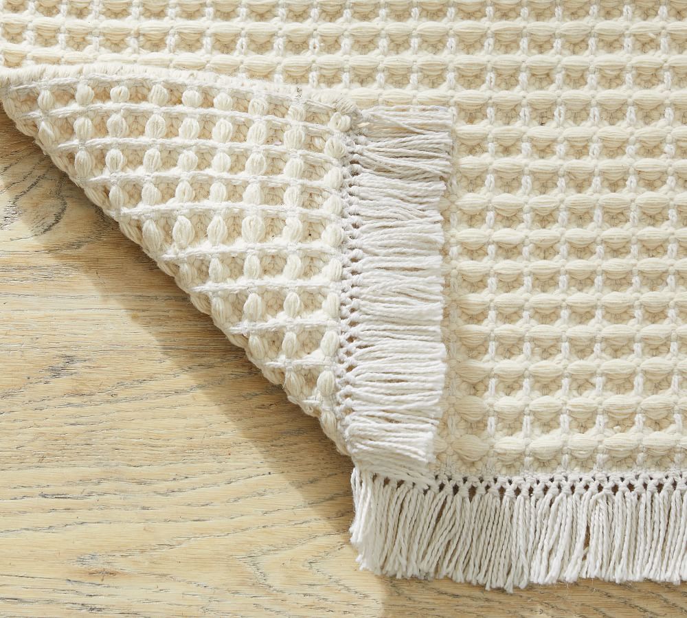 Cozy Waffle Eco-Friendly Performance Rug | Pottery Barn