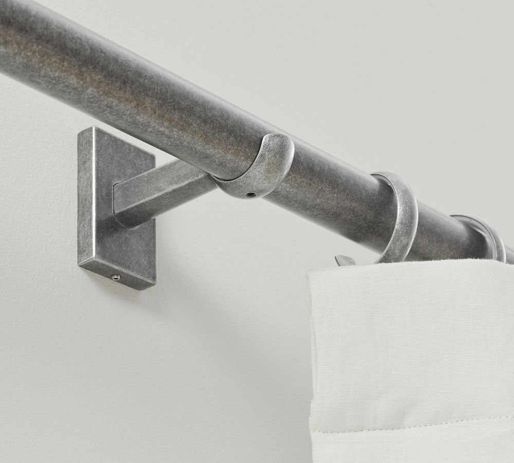 Cast Iron Pewter Curtain Hardware Collection | Pottery Barn