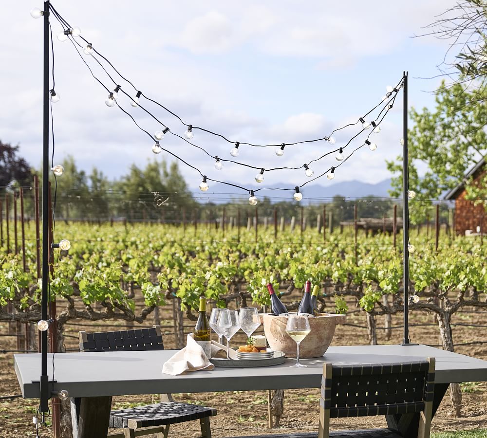 Outdoor Tabletop String Light Holder Posts - Set of 2 | Pottery Barn