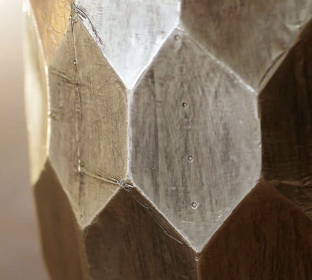 Metal-Clad Accent Stool | Side Table | Pottery Barn