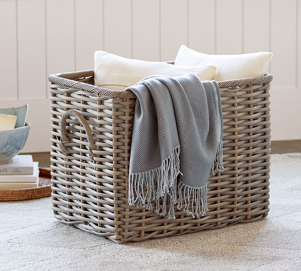 Aubrey Woven Oversized Storage Basket | Pottery Barn