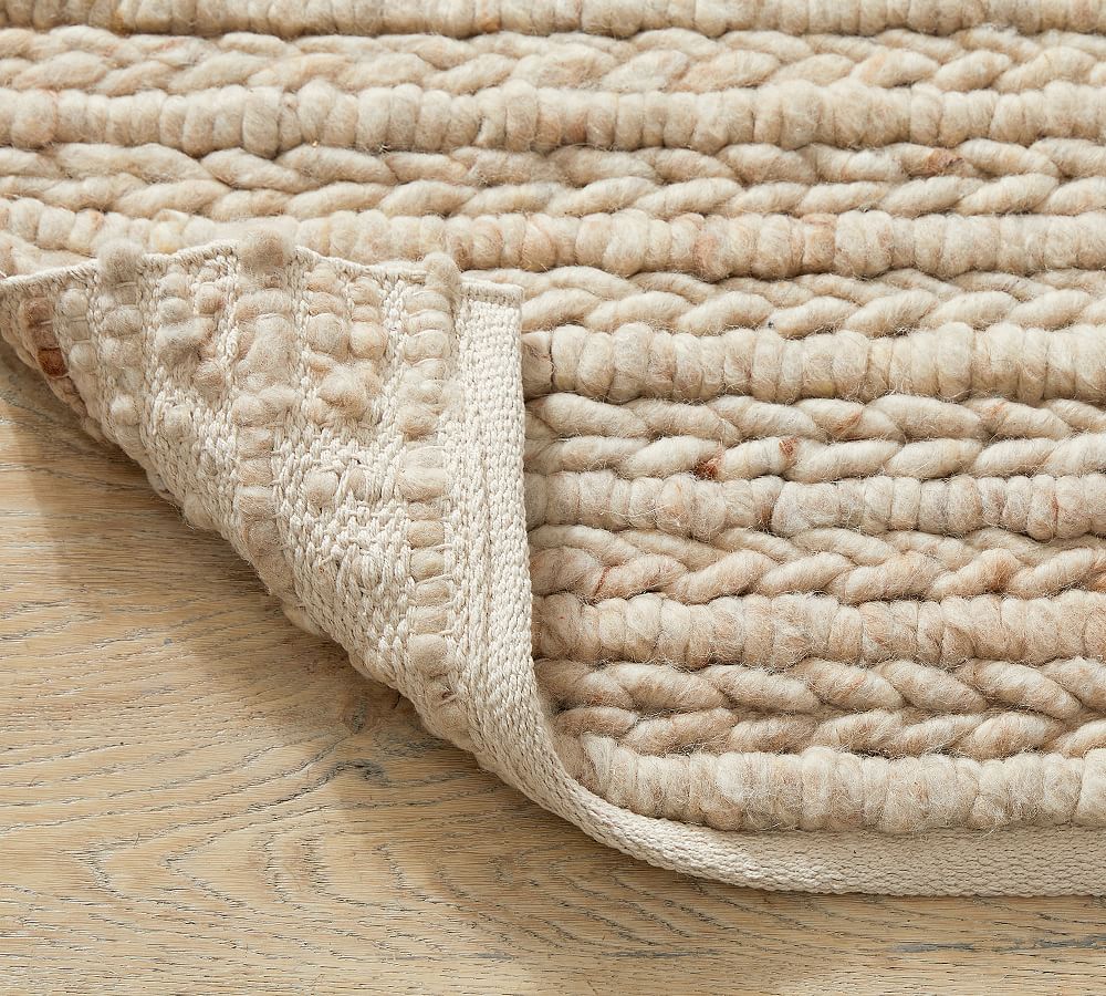 Chunky Braided Sweater Wool/Jute Rug | Pottery Barn