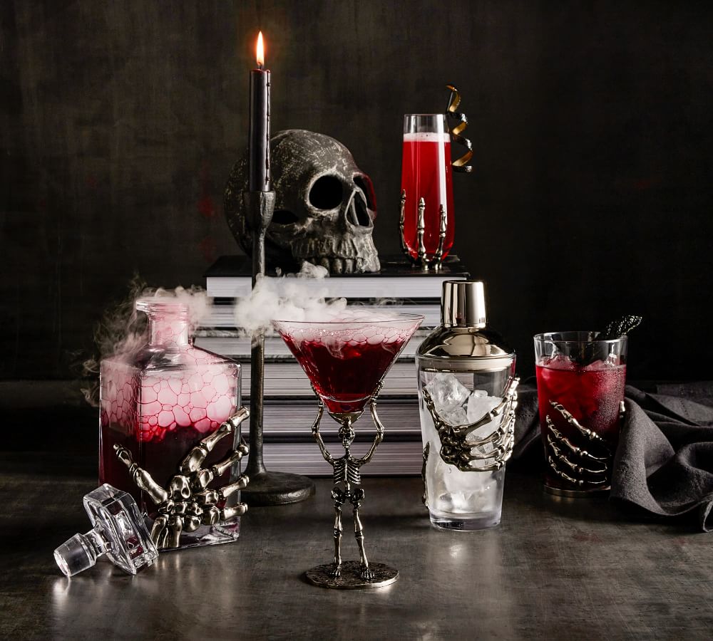 Skeleton Hand Highball Glass | Pottery Barn