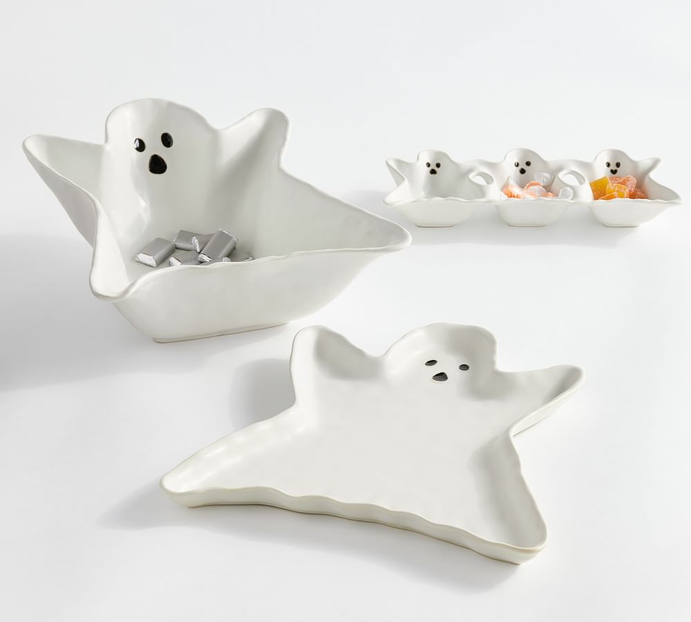 Ghost Shaped Stoneware Serving Platter | Pottery Barn