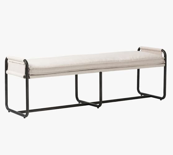 Cheswick Linen Bench | Pottery Barn