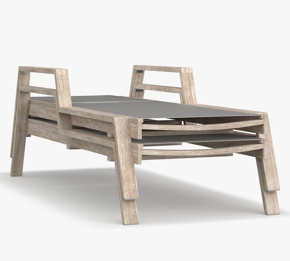 Indio Mesh Stacking Outdoor Chaise Lounges | Pottery Barn