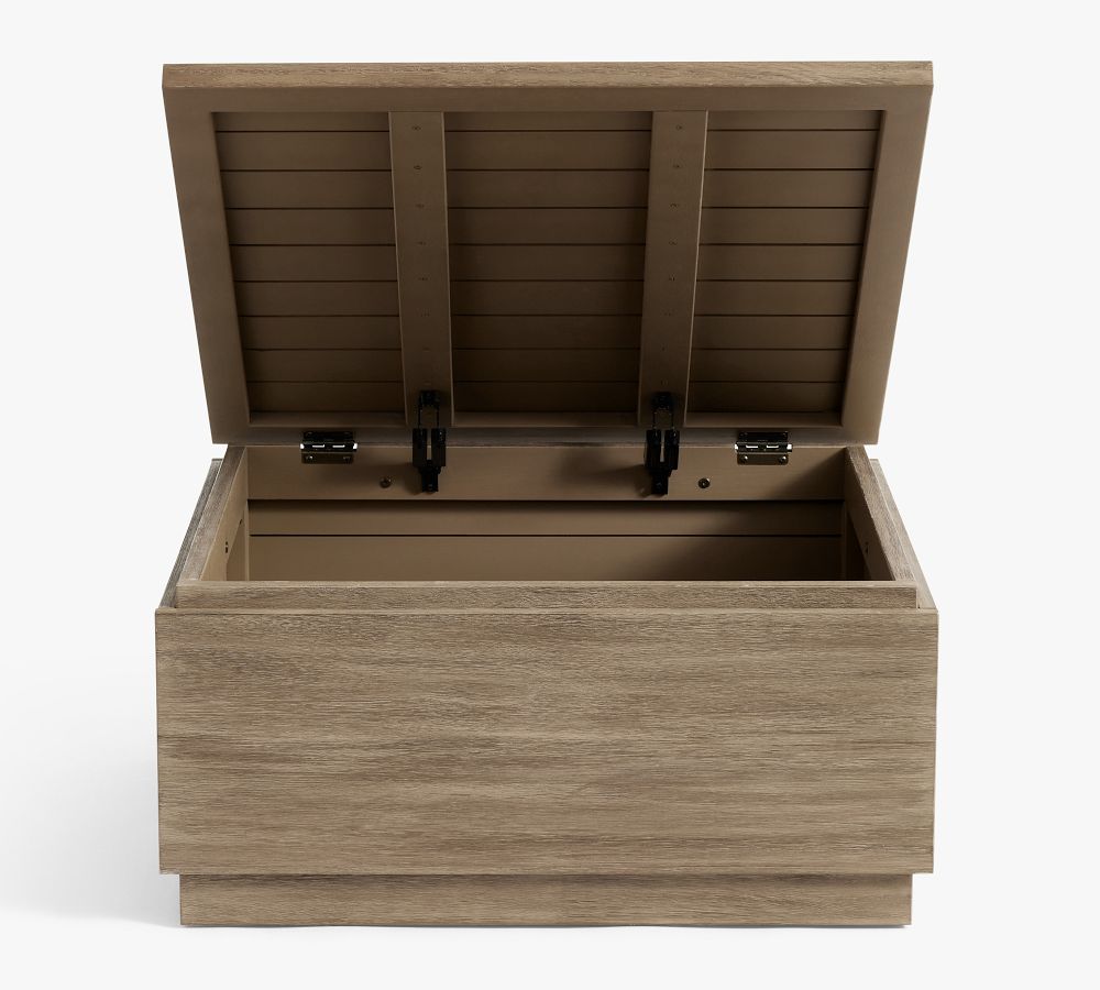 Indio FSC® Eucalyptus Modern Platform Coffee Table with Storage ...