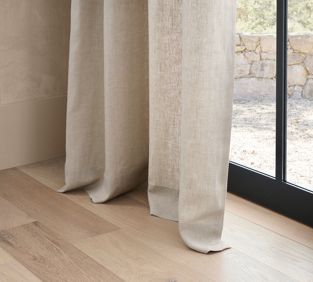 Belgian Flax Linen Curtain | Pottery Barn