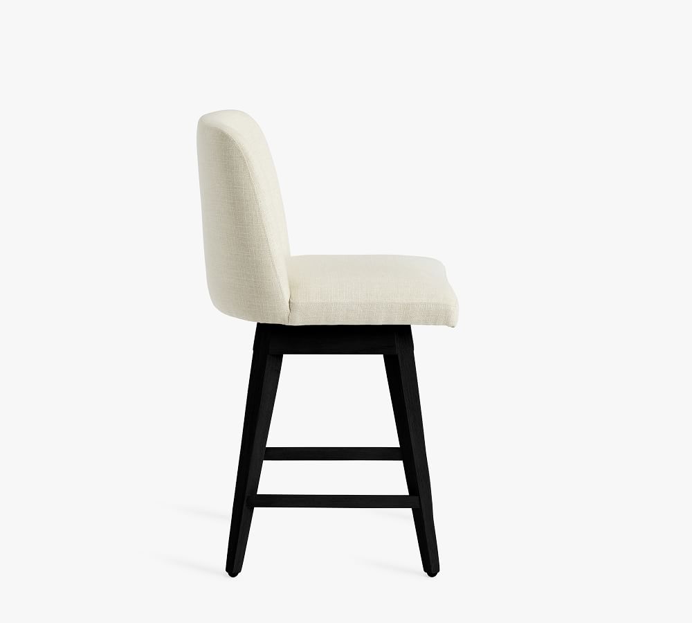 Layton Upholstered Swivel Bar & Counter Stools | Pottery Barn