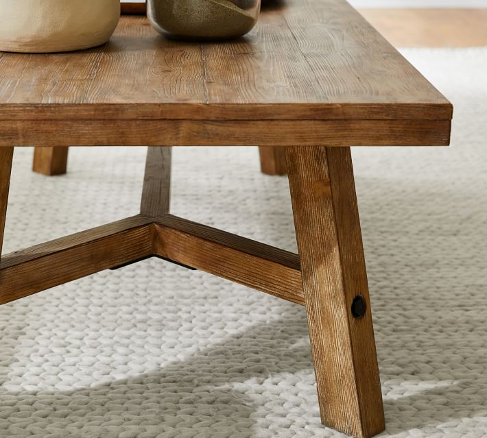 Rustic Farmhouse Rectangular Coffee Table | Pottery Barn