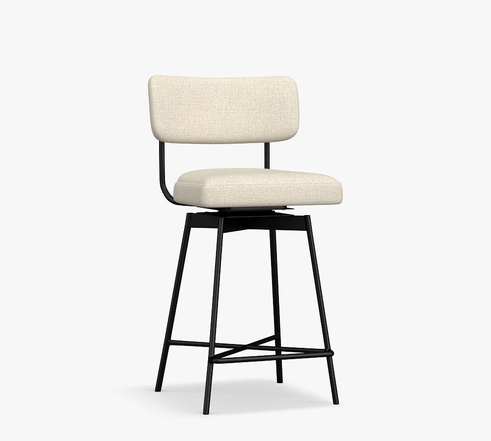 Maison Upholstered Swivel Bar & Counter Stools | Pottery Barn