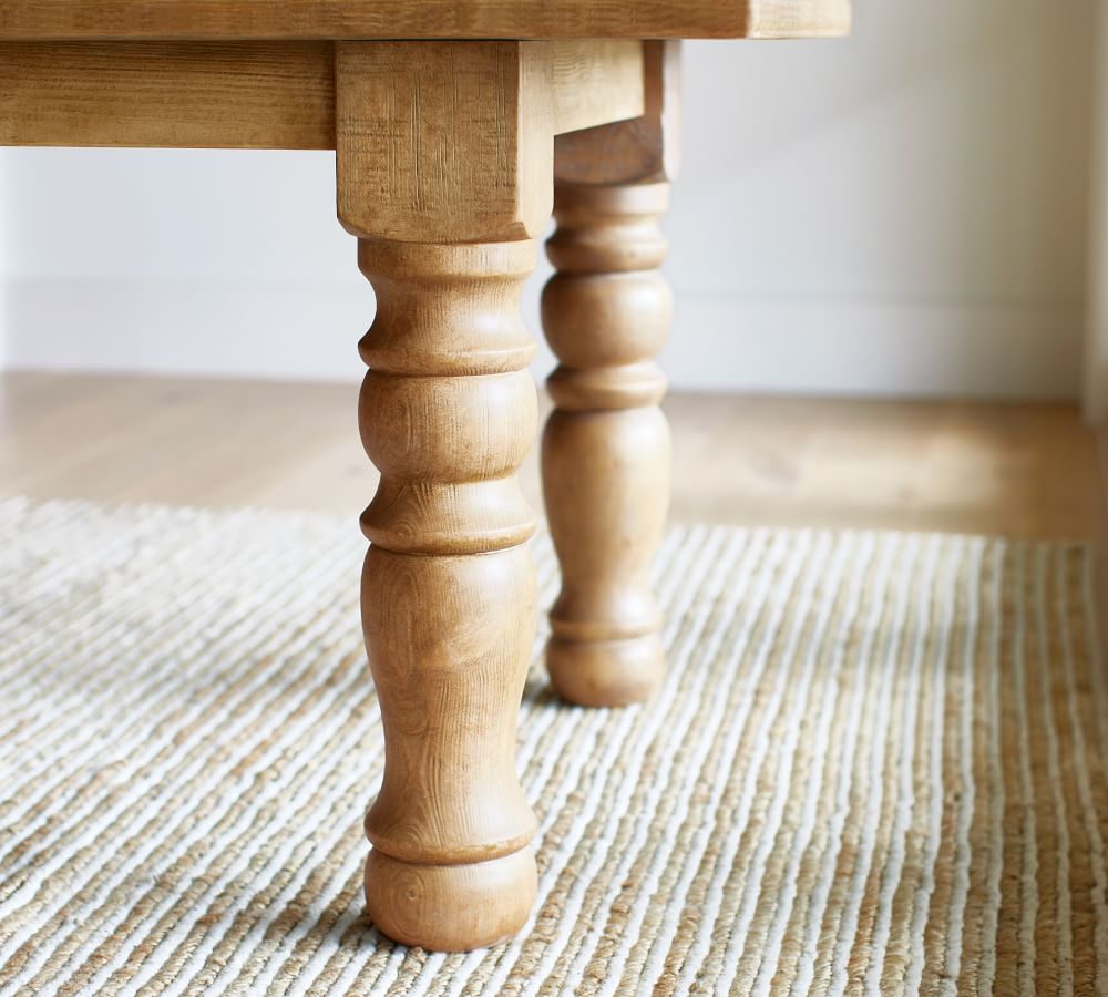 Heritage Farmhouse Turned Leg Extending Dining Table | Pottery Barn