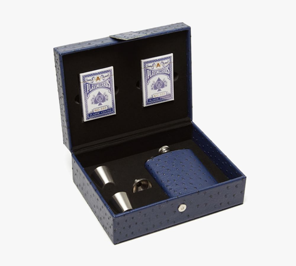 Classic Game & Flask Set | Pottery Barn