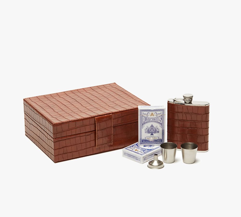 Classic Game & Flask Set | Pottery Barn