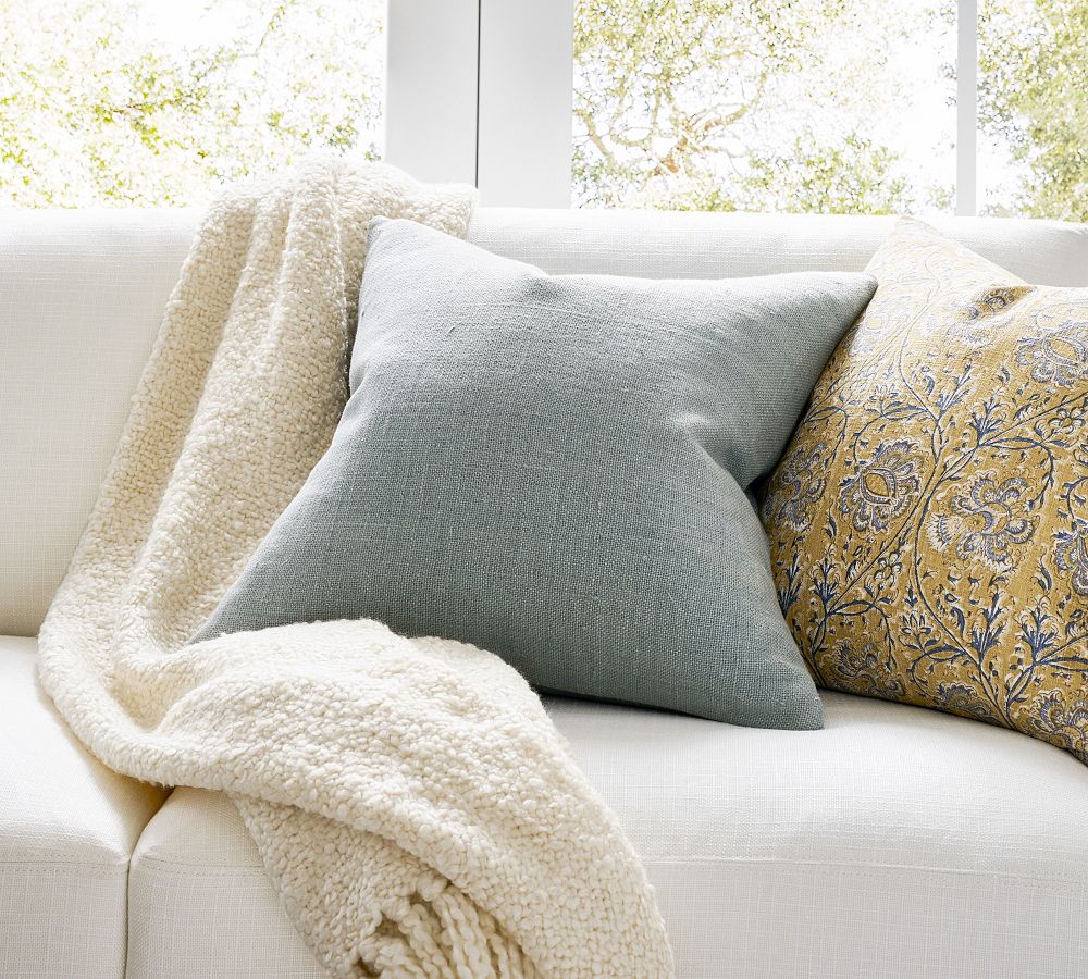 Everyday Linen Throw Pillow | Pottery Barn